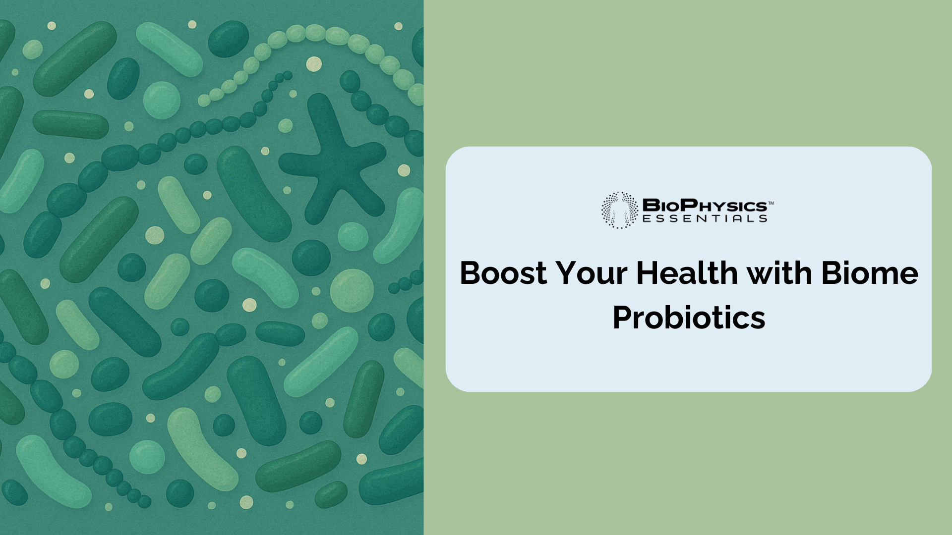Boost Your Health with Biome Probiotics – BioPhysics Essentials